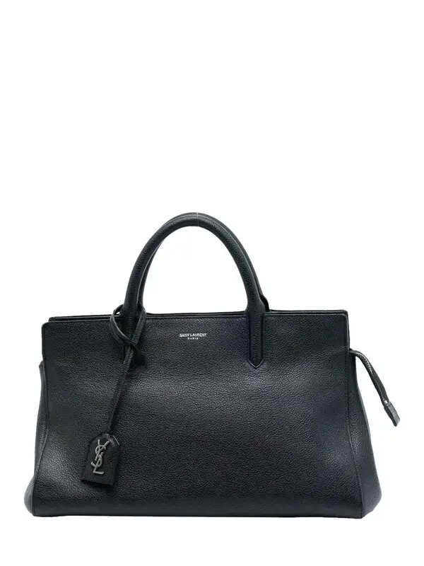 Saint Laurent 2015 Small Cabas Rive Gauche Satchel - Black