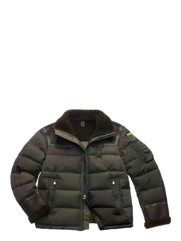 BLAUER. Padded Fur-collar Jacket - Brown