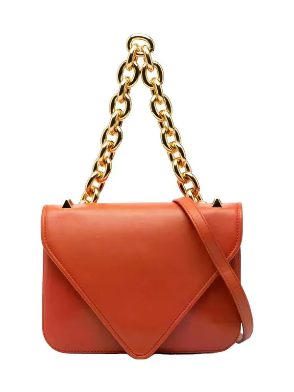 Bottega Veneta Small Leather Mount Envelope Chain Bag - Orange