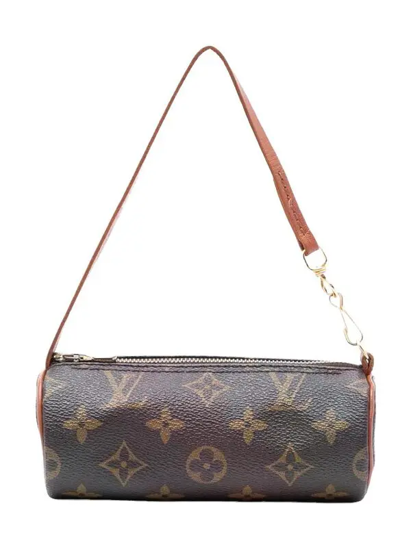 LOUIS VUITTON Monogram Papillon Pochette Handbag - Brown