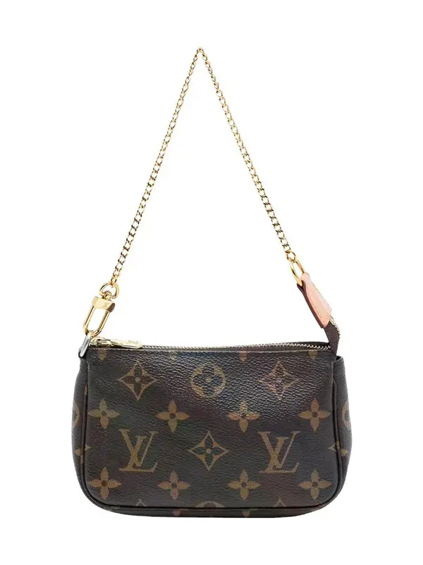 LOUIS VUITTON 2020 Monogram Mini Pochette Accessoires Handbag - Brown