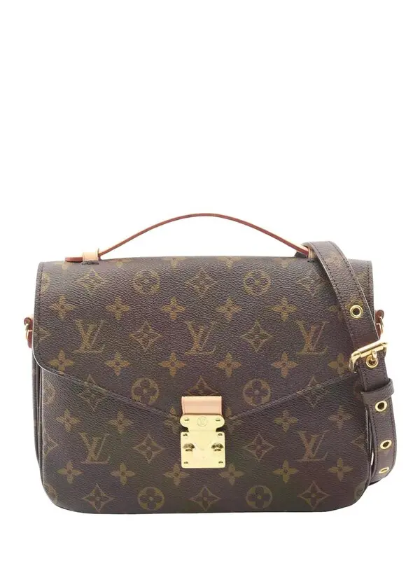 LOUIS VUITTON 2010-2026 Monogram Pochette Metis Mm Satchel - Brown