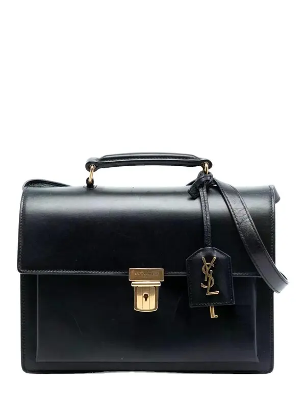 Saint Laurent 2016 Medium Leather High School Satchel - Black