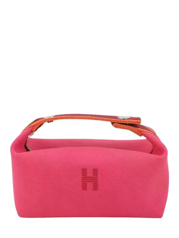 Hermès Small Toile Bride A Brac Case - Pink