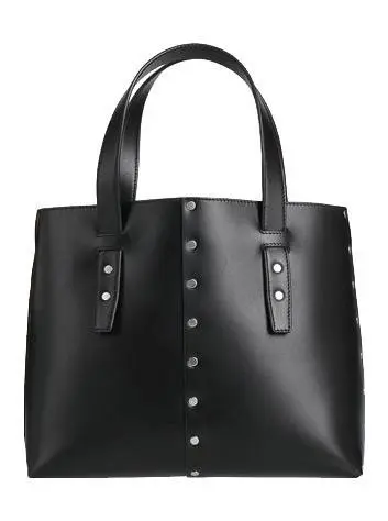 Fabiana Filippi Leather Tote With Appliqués And Detachable Pouch - Black