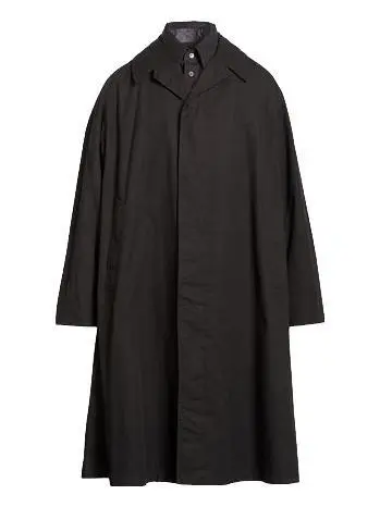MAISON MARGIELA Cotton Overcoat & Trench Coat - Black