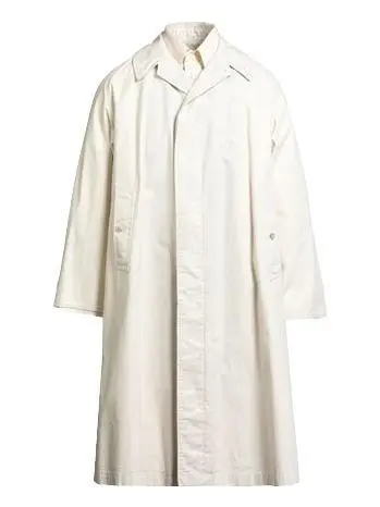 MAISON MARGIELA Cotton Overcoat & Trench Coat - White