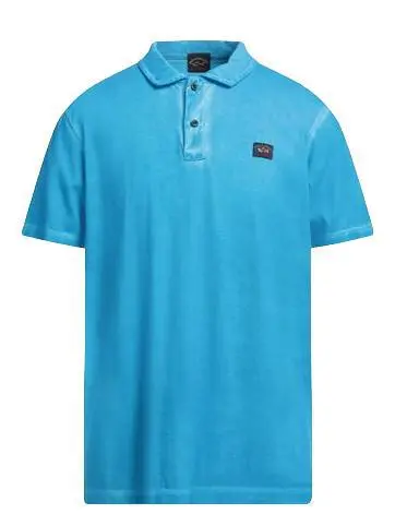 Paul & Shark Polo Shirt Slate Size Cotton - Blue