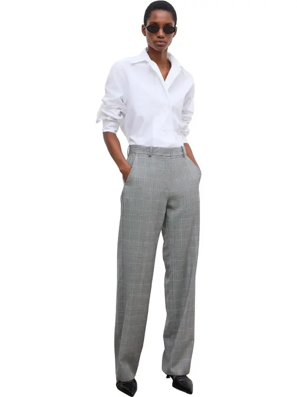 HOUSE OF DAGMAR Classic Suit Trouser - Steel Grey