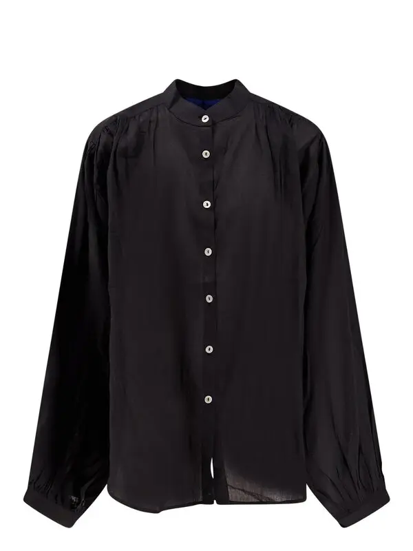 MES DEMOISELLES Celeste Cotton Shirt - Black