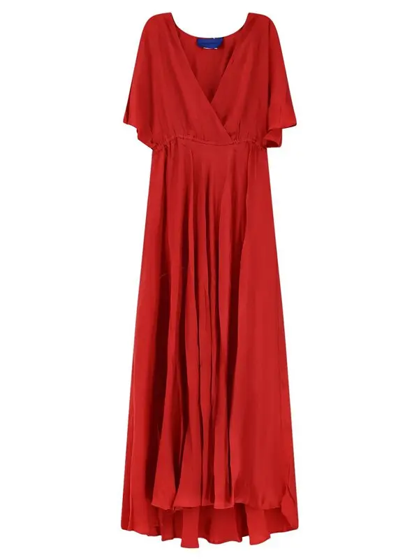 MES DEMOISELLES Cascais Long Viscose Dress - Red