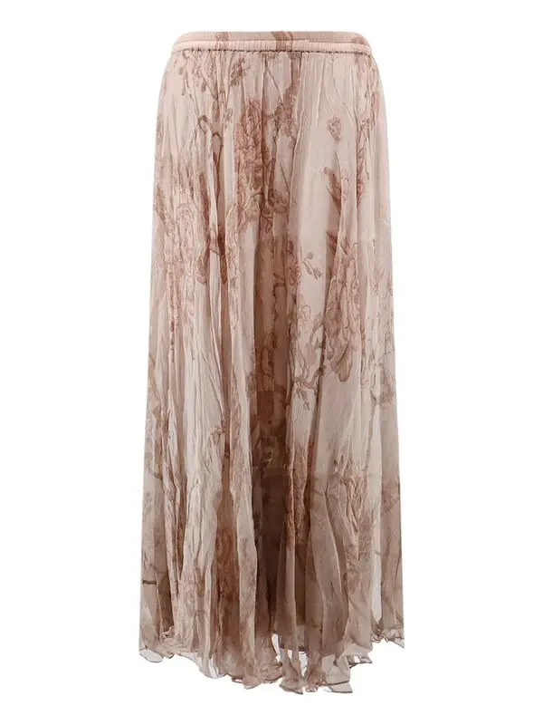 MES DEMOISELLES Gigi Chiffon Skirt - Beige