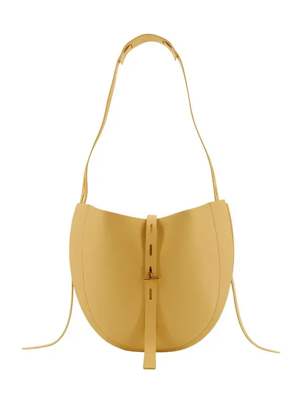 MINOBOSSI Lizzie Leather Crossbody Bag - Yellow