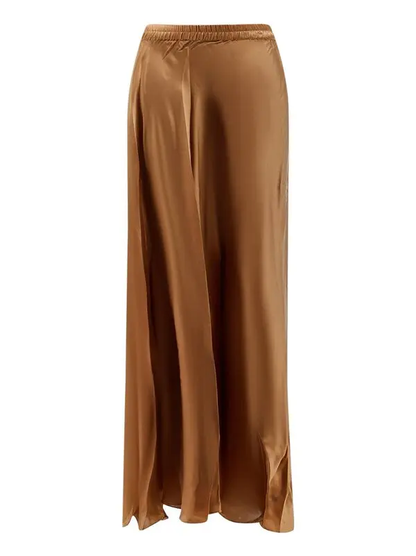 MES DEMOISELLES Calista Viscose Skirt - Brown