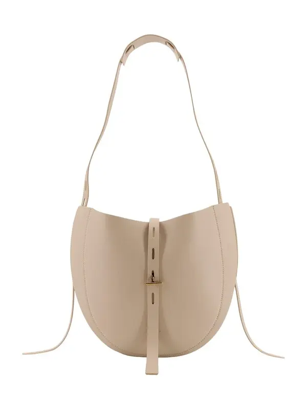 MINOBOSSI Lizzie Leather Crossbody Bag - White