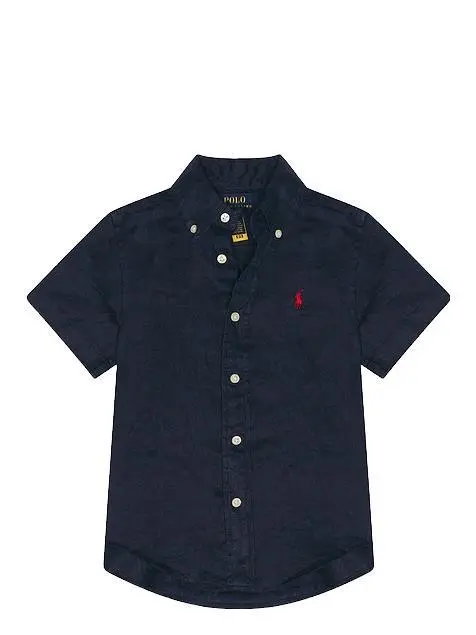 Polo Ralph Lauren Short Sleeve Linen Sport Shirt - Newport Navy