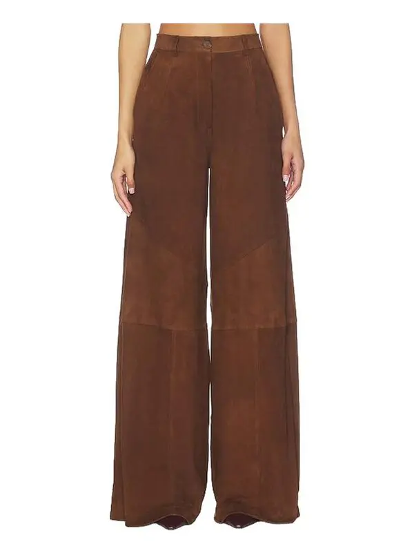 DEME BY GABRIELLA The Chelsea Pant - Chocolate Brown