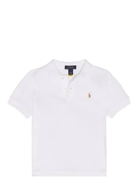 Polo Ralph Lauren Short Sleeve Cotton Interlock Knit Polo - White
