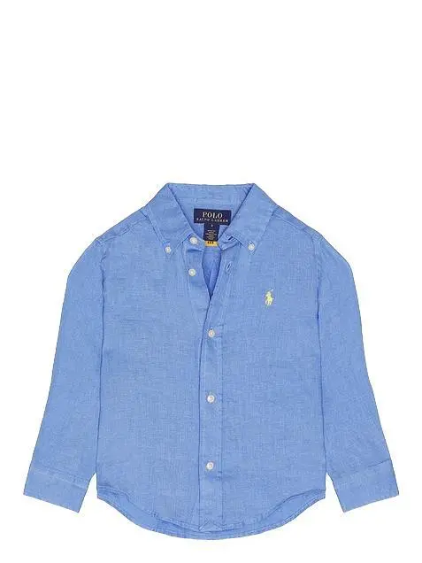 Polo Ralph Lauren Long Sleeve Linen Sport Shirt - Harbor Island Blue