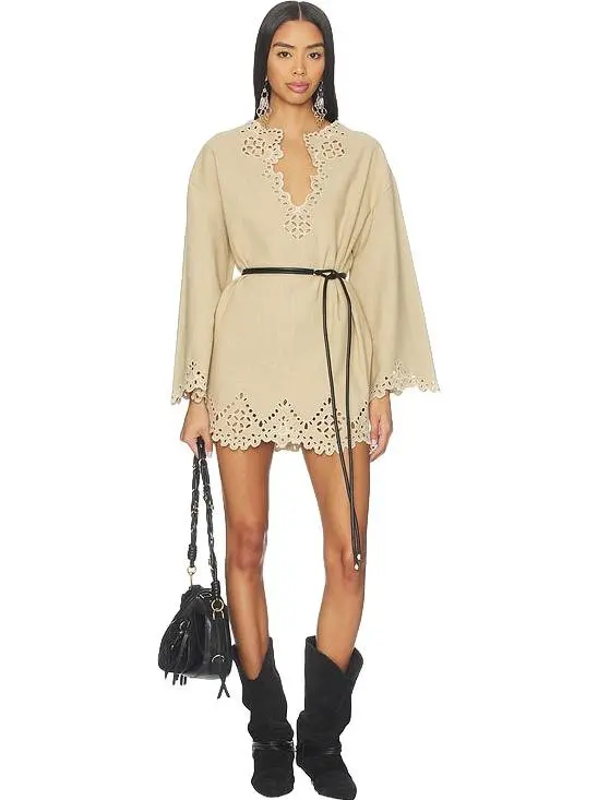 Isabel Marant Sherazade Mini Dress - Sahara