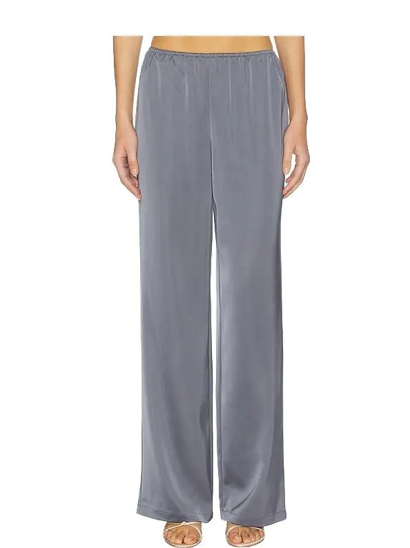 ALL THE WAYS Joelle Satin Pant - Grey