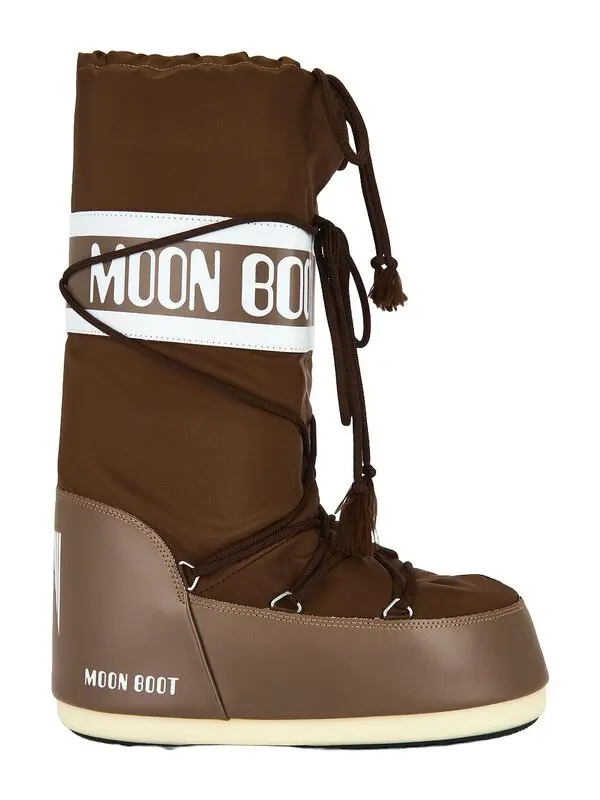 Moon Boot Icon Nylon Boots - Shitake