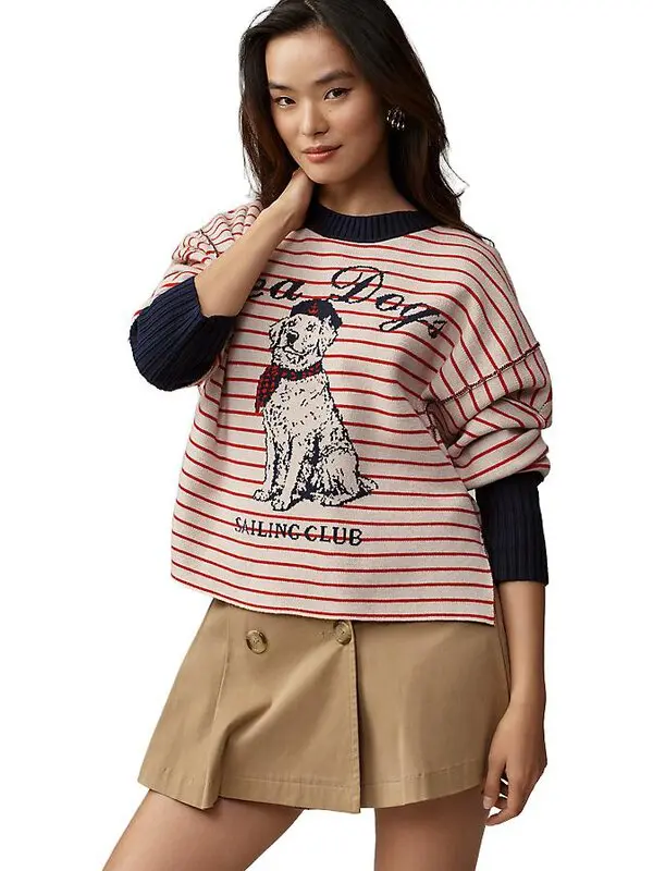 Maeve Logan Long-sleeve Crew-neck Pullover - Sea Dogs