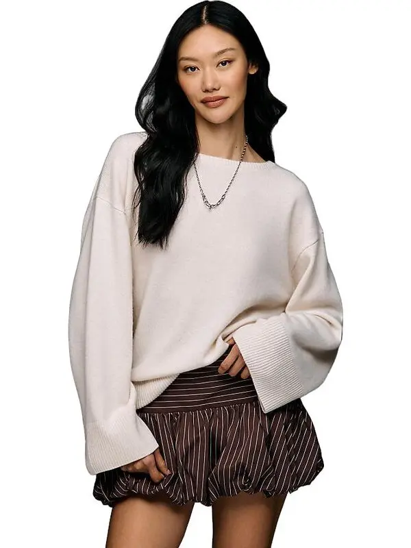 REFORMATION Beverly Cashmere Sweater - Gossamer