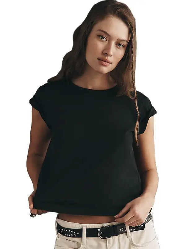 Citizens Of Humanity Kai Baby Tee - Washed Black