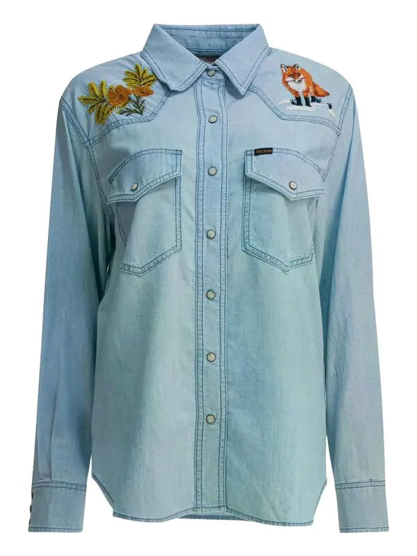 Filson Embroidered Pocket Shirt - Blue