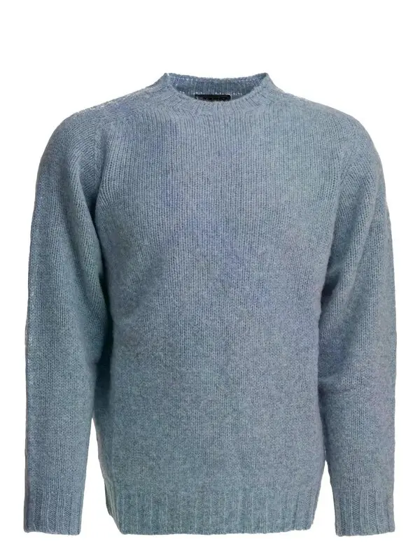 BEAMS Crew-neck Sweater - Blue