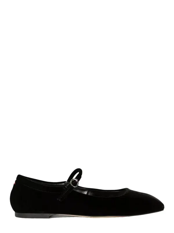 AeydĒ Uma Velvet Ballet Flats - Black