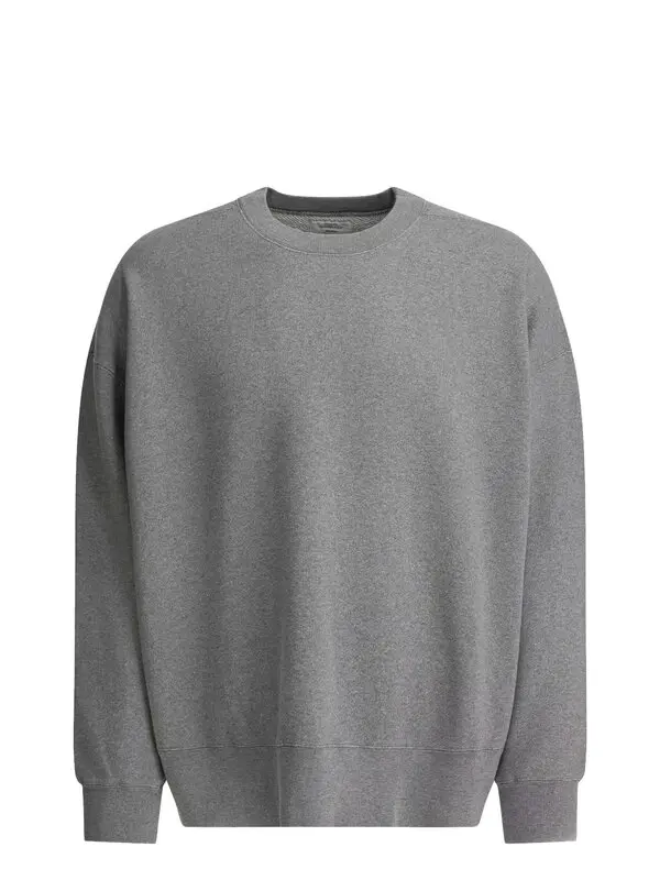 BEAMS Crew-neck Cotton Sweatshirt - Grey