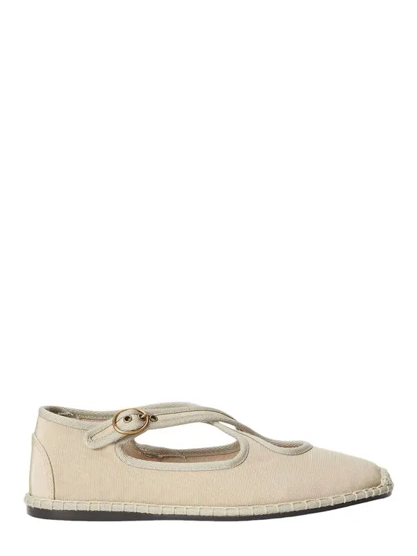Ralph Lauren Grosgrain Mary Jane Espadrille - Natural