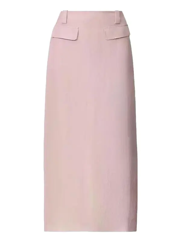 Fabiana Filippi Flap-pocket Midi Skirt - Pink