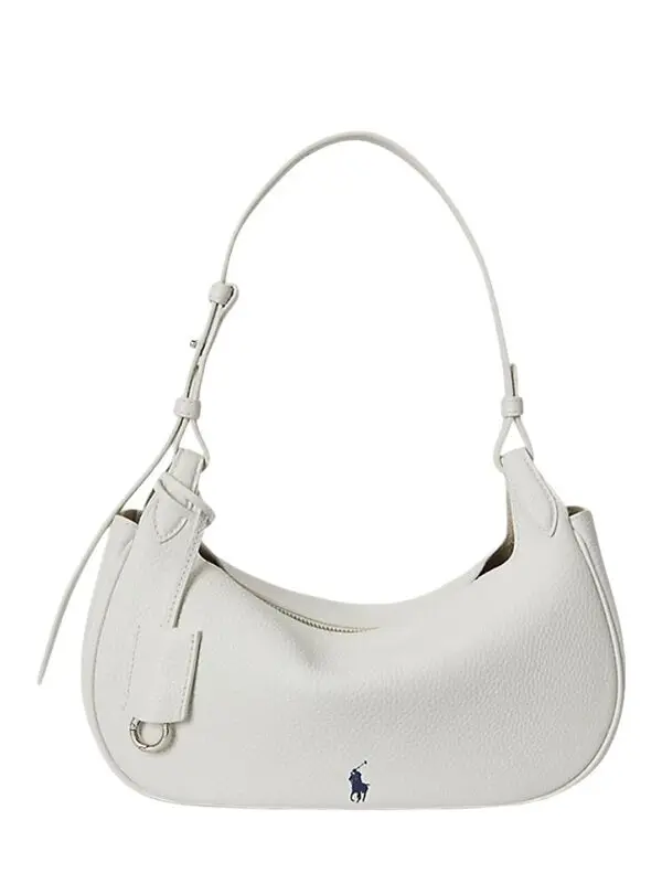 Ralph Lauren Polo Play Leather Shoulder Bag - Paper