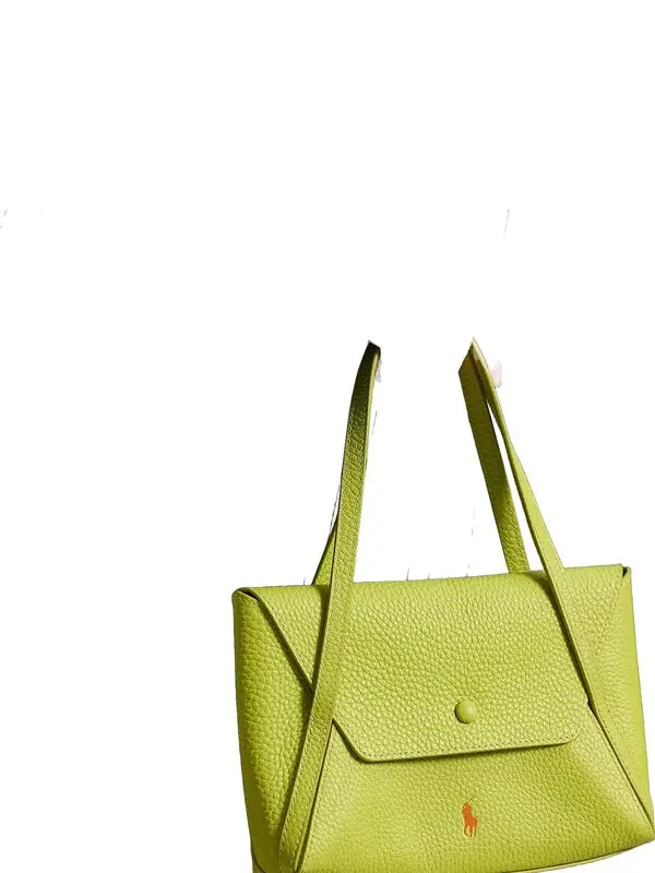 Ralph Lauren Polo Play Leather Mini Envelope Bag - Limeade