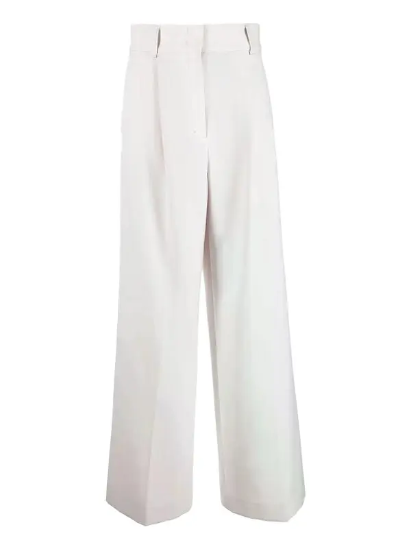 Dorothee Schumacher High-waisted Flared Leg Trousers - Neutrals