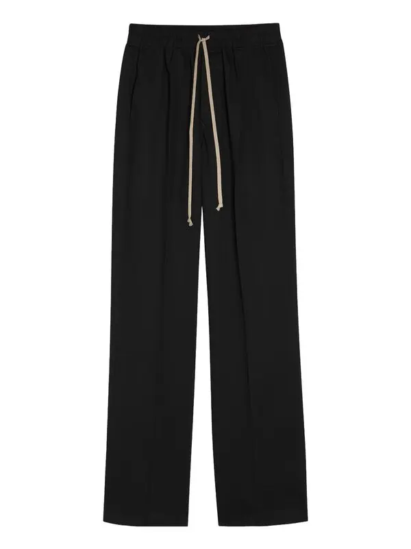 Rick Owens Dietrich Straight-leg Wool Trousers - Black