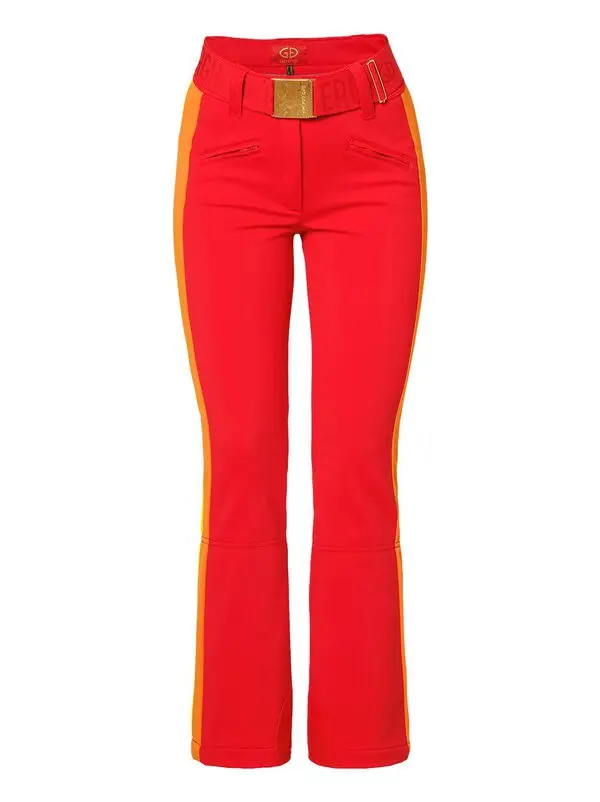 Goldbergh Roccia Stripe Softshell Slim-leg Ski Pants - Red