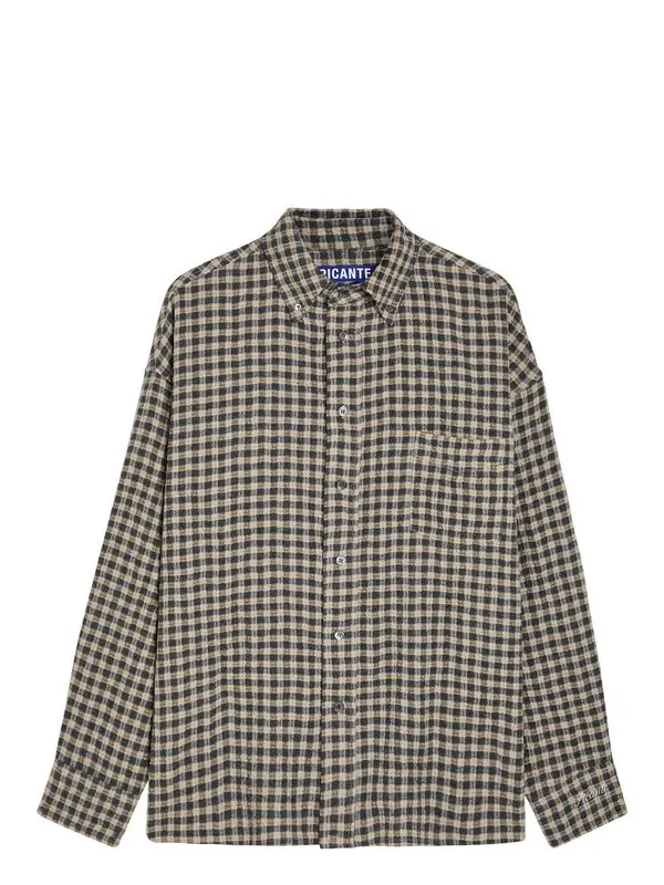 PICANTE Rocco Checked Shirt - Off White