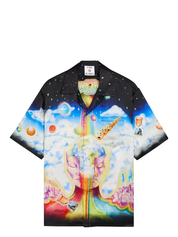 Casablanca The Essential Experience Printed Silk Shirt - Multicoloured 1