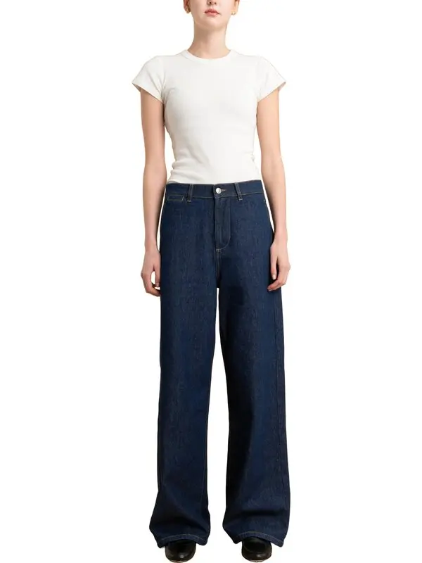 Tess Lorenz Relaxed Denim Trousers - Dark Blue