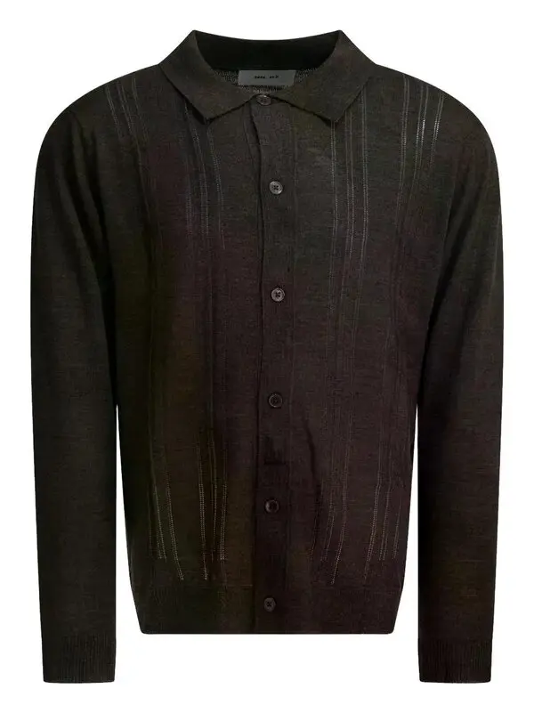 Nn07 Thor Knitted Shirt - Brown
