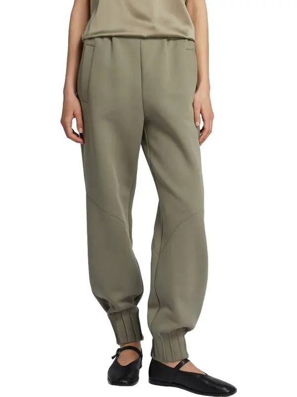MM BY MAX MARA Vista Joggers - Horn Grey Green