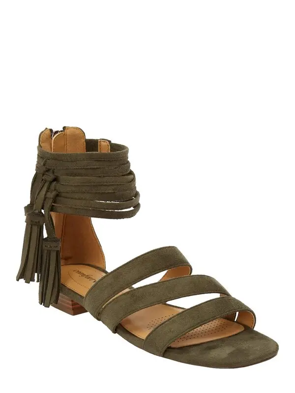 COMFORTVIEW The Eleni Sandal - Dark Olive