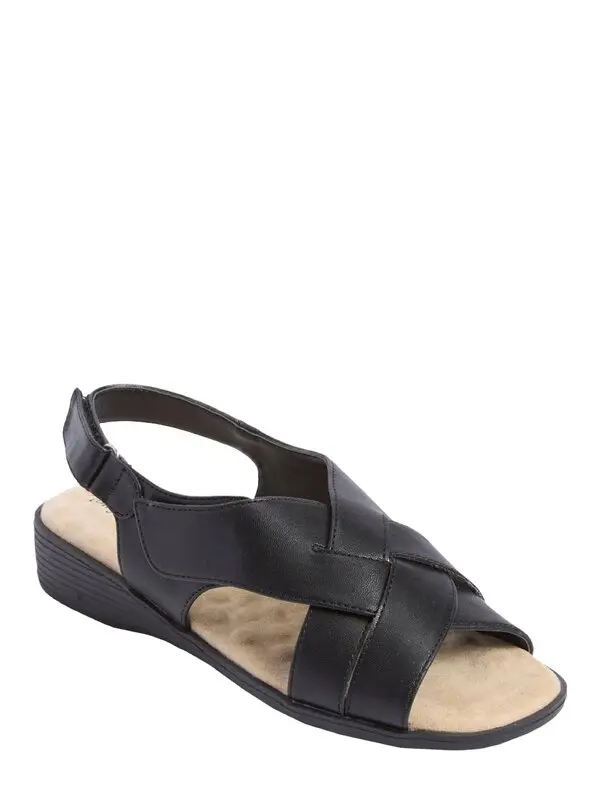 COMFORTVIEW The Kaisley Sandal - Black