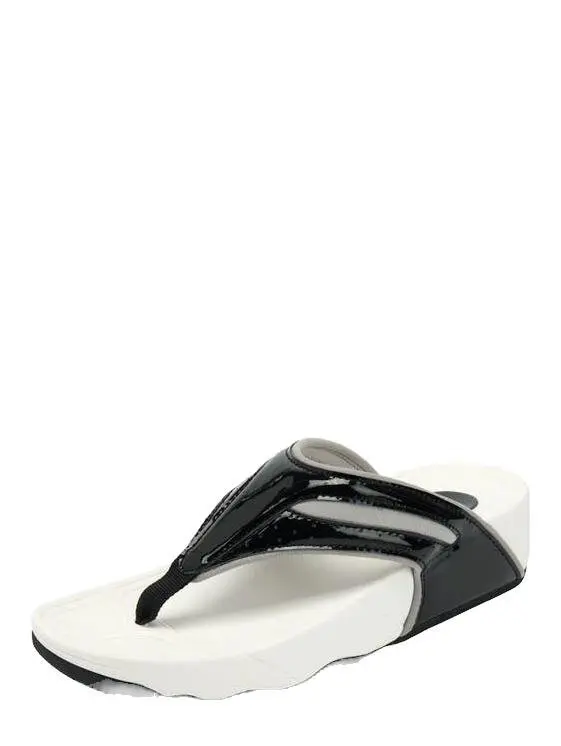 COMFORTVIEW The Sporty Slip On Thong Sandal - Black