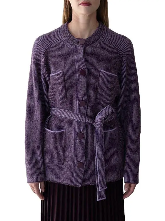 SSKEIN Lesse Cardigan - Aubergine