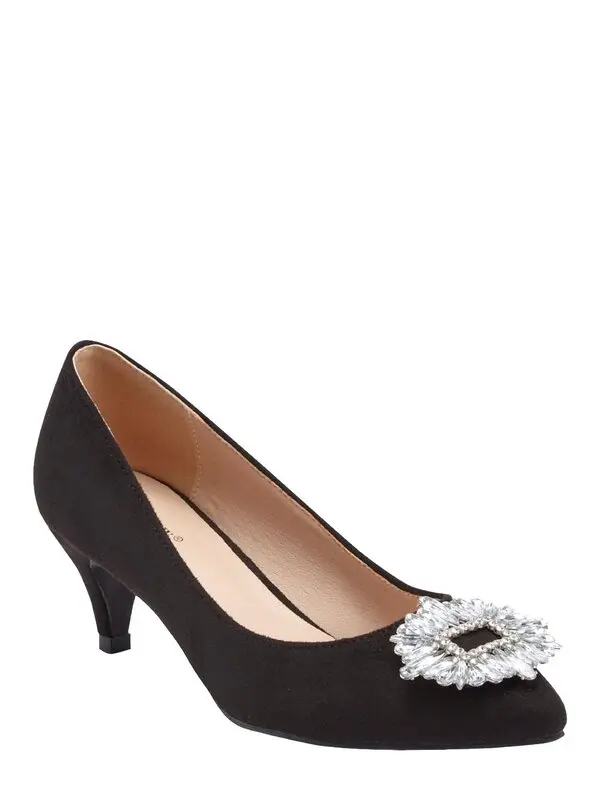 COMFORTVIEW The Brenner Slip-on Pump With Embellished Detail - Black